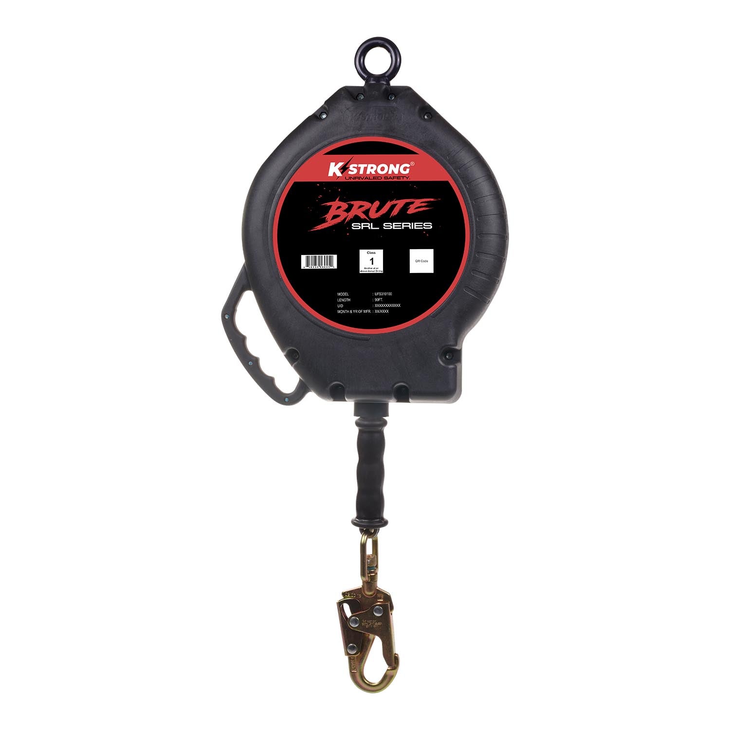 90 ft. Galvanized Steel Cable SRL with swivel snap hook. Includes inst ...