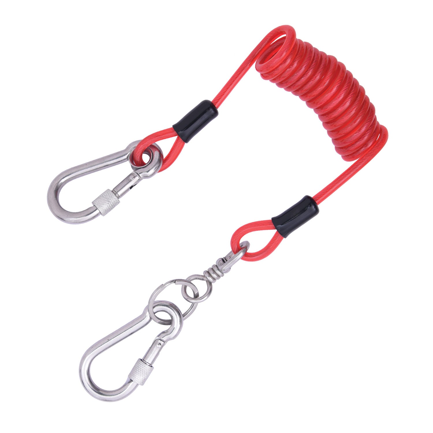 Coiled Cable Lanyard – 2 lbs. (ANSI) - Inland Empire Safety & Supply