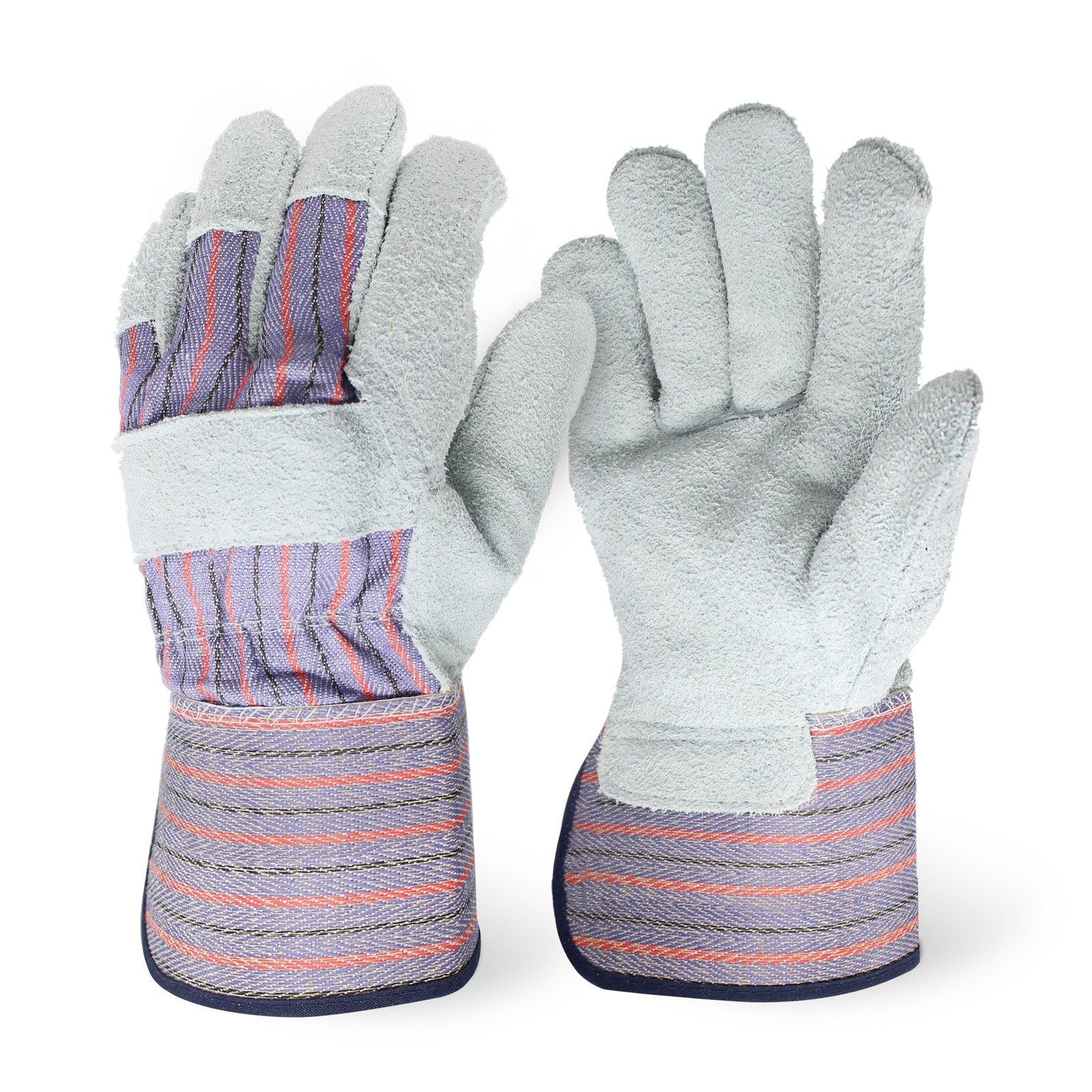 Leather Gauntlet Gloves – Split Leather Long Cuff Work Gloves - Inland ...