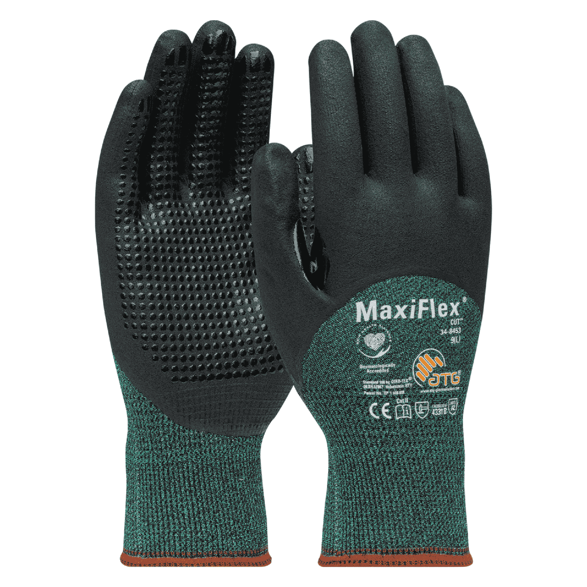 12 Pairs - MaxiFlex Cut Glove – A2 Cut-Resistant Touchscreen Work Glov ...