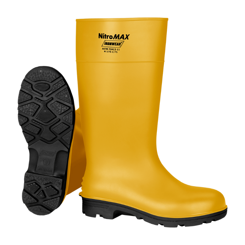 Ironwear 15" High PVC & Nitrile Blend Work Boot with Steel Toe – Inland ...