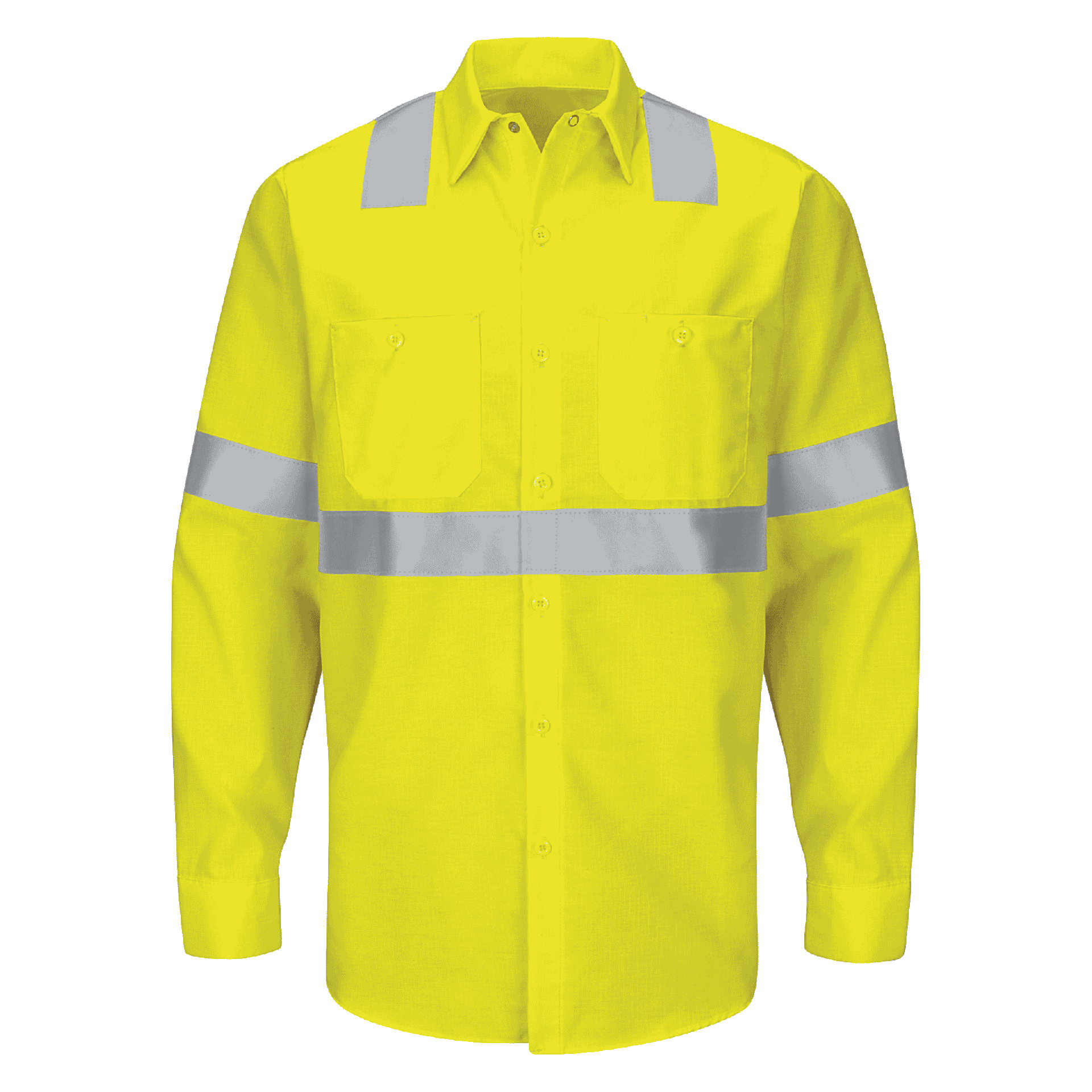 Hi Visibility Long Sleeve Work Shirt, Class 2 Type R - Inland Empire ...