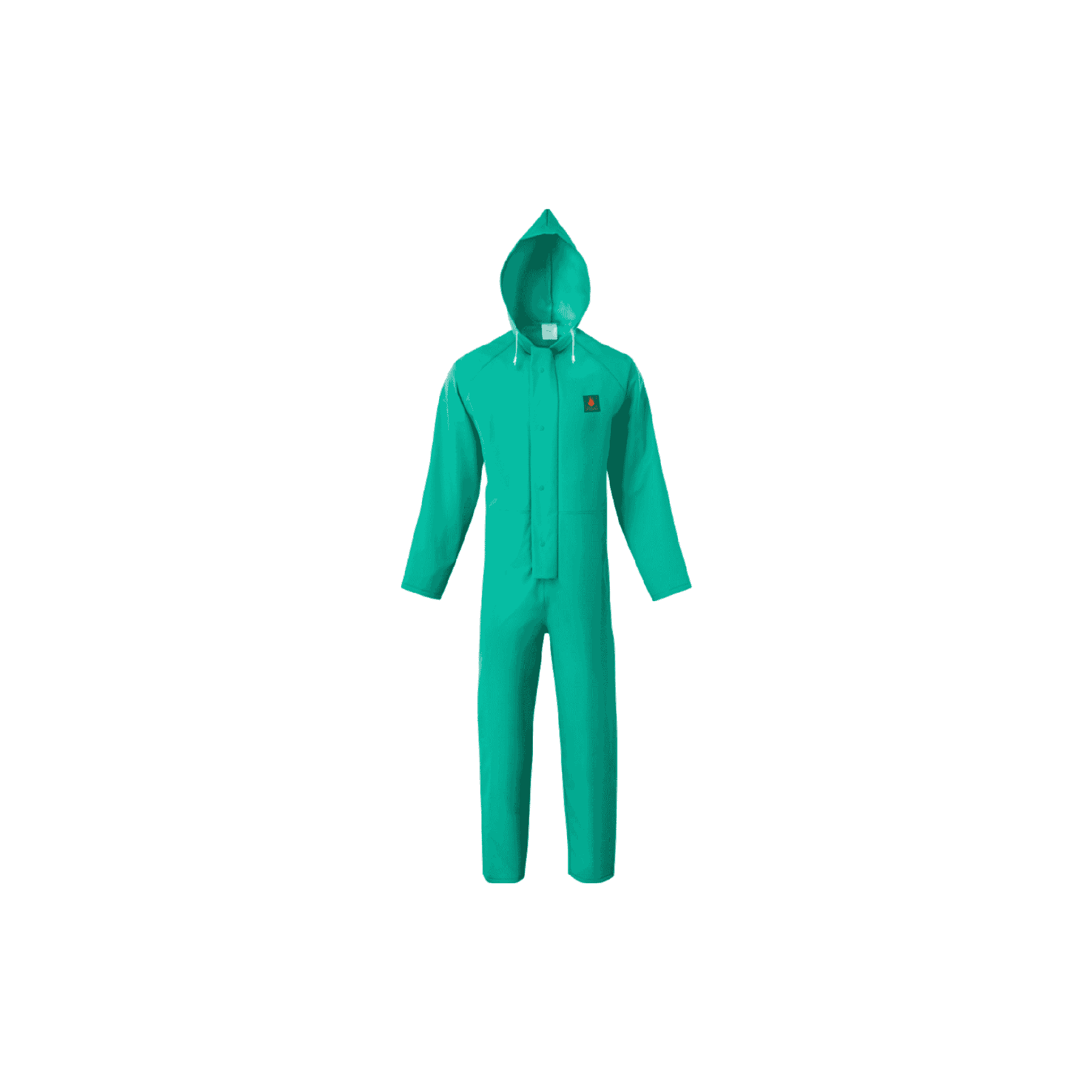 Green .45mm PVC/Nylon Mesh Coverall (FR) - Inland Empire Safety & Supply