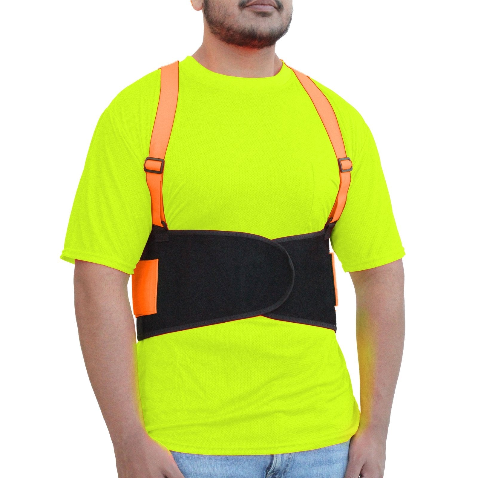 Hi-Vis Industrial Back Support Belt - Orange - Inland Empire Safety ...