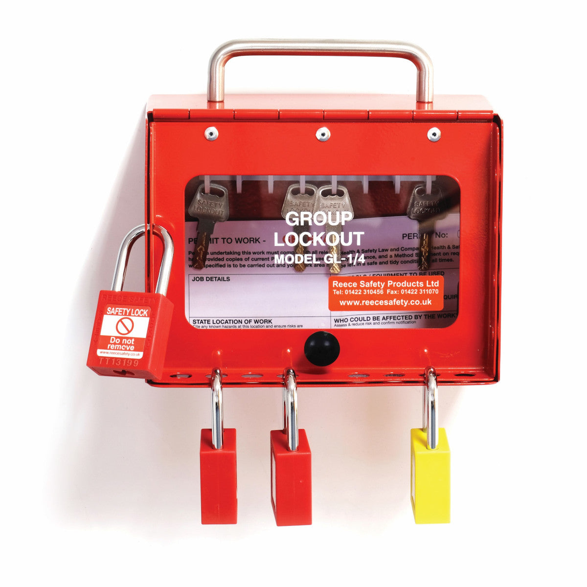 REECE Steel Wall Mounted/Portable Landscape Lockout Box - RED – Inland ...