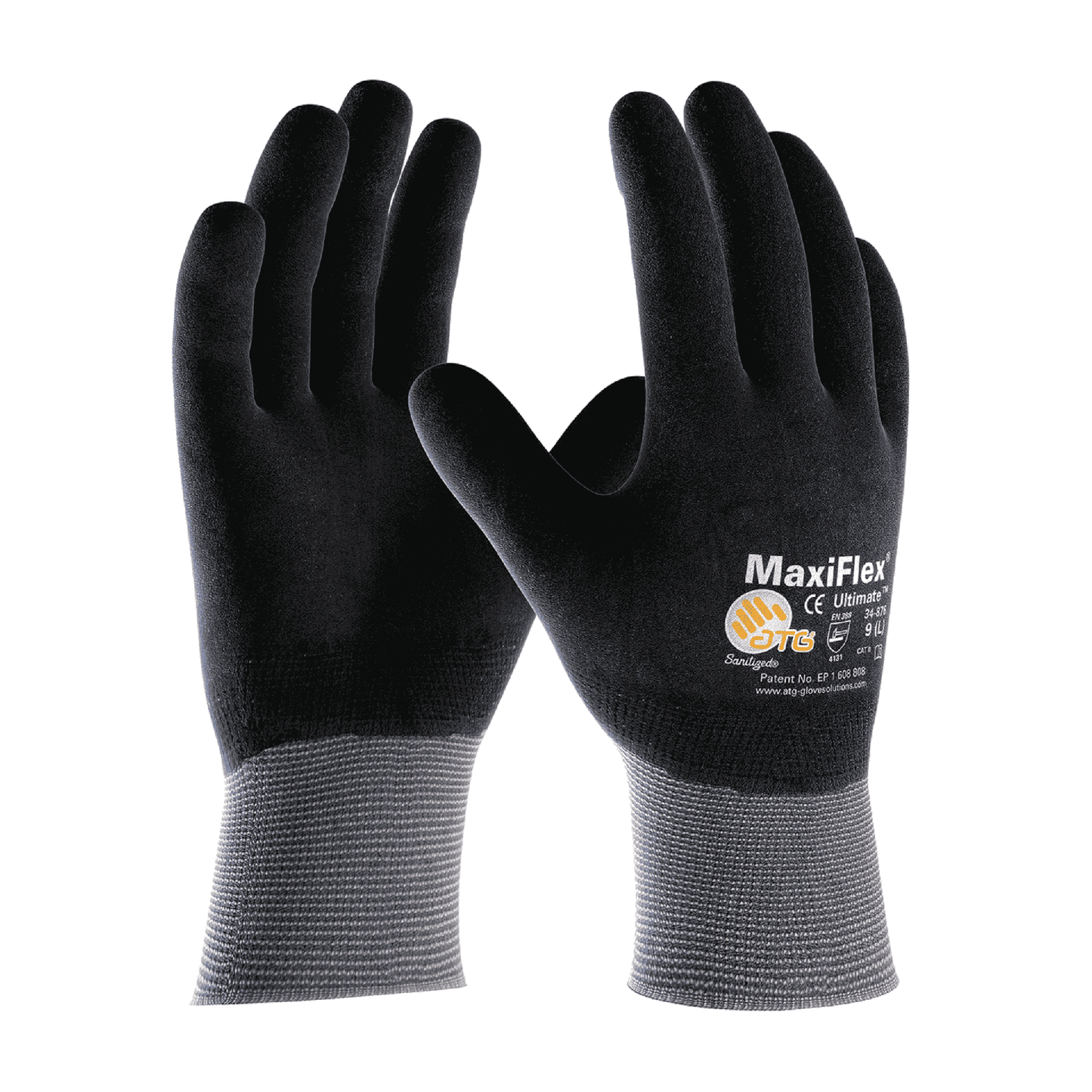 12 Pairs - MaxiFlex Ultimate Glove – Full Hand Nitrile Coated Touchscr ...