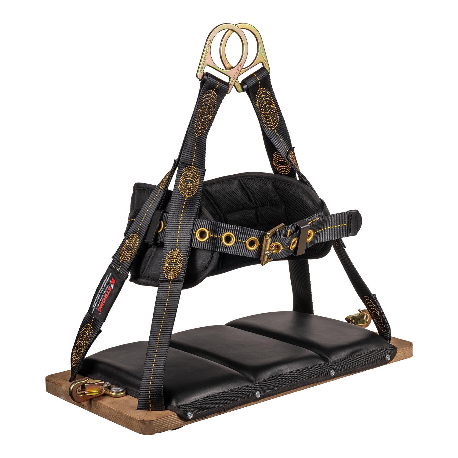 Bosun Chair with Padded Board, Padded Belt, Lifting D-rings, Tool Clip ...